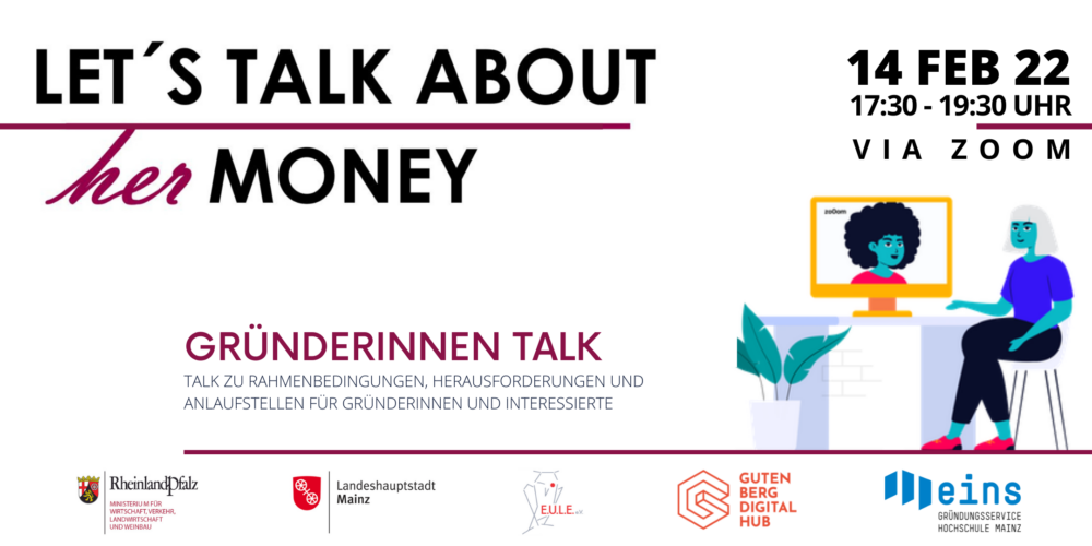Let's talk about her money - der Gründerinnentalk - Gutenberg Digital Hub